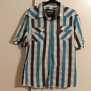 Carbon | Shirts | Carbon Strip Shirt Cowboy Shirt | Poshmark